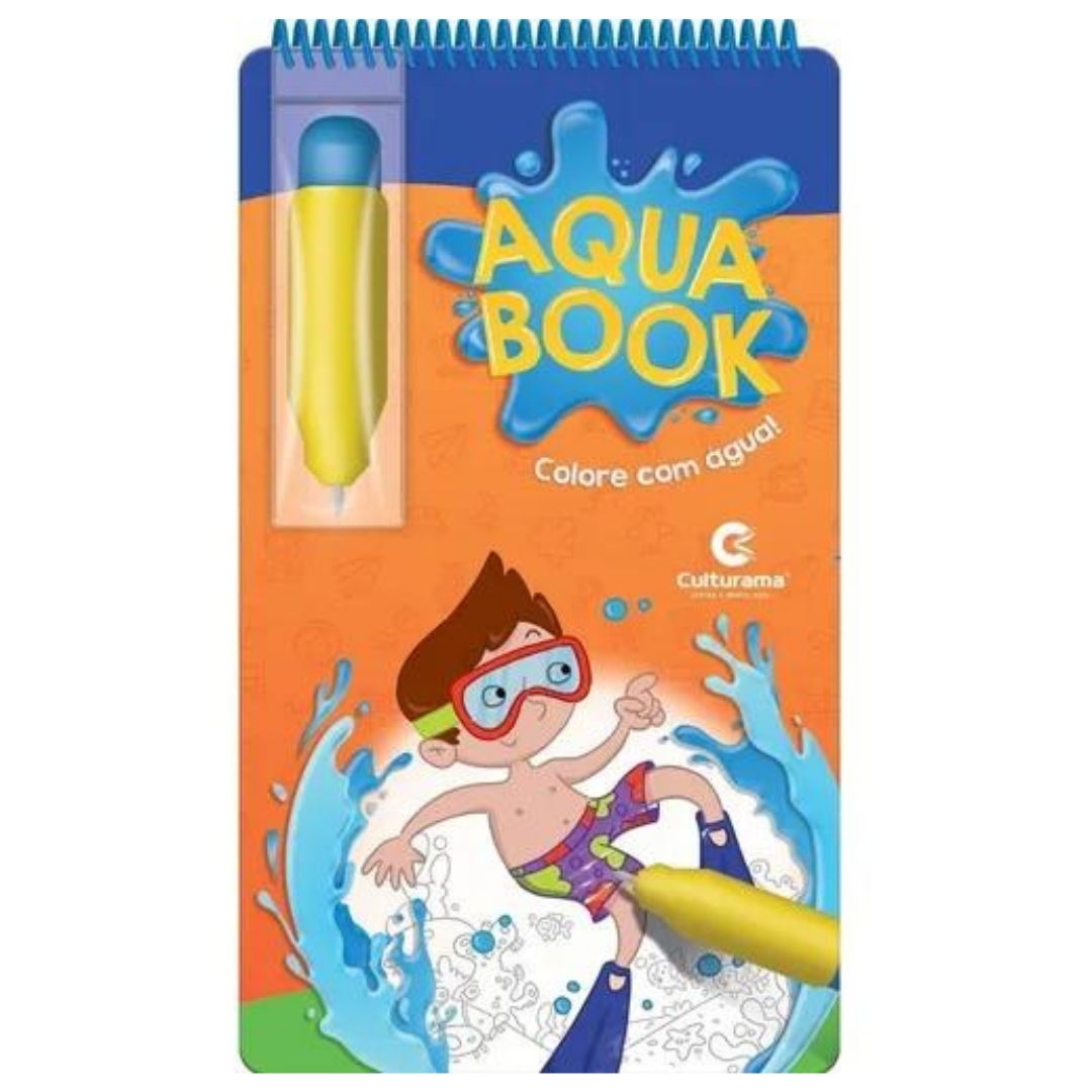 Livro Aqua Book Menino Nadador - Mundo Em Casa